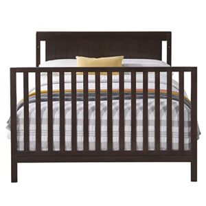 Oxford Baby Lazio Full-Size Bed Conversion Kit, Espresso Brown, GreenGuard Gold Certified