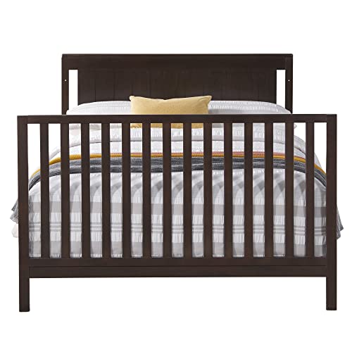 Oxford Baby Lazio Full-Size Bed Conversion Kit, Espresso Brown, GreenGuard Gold Certified