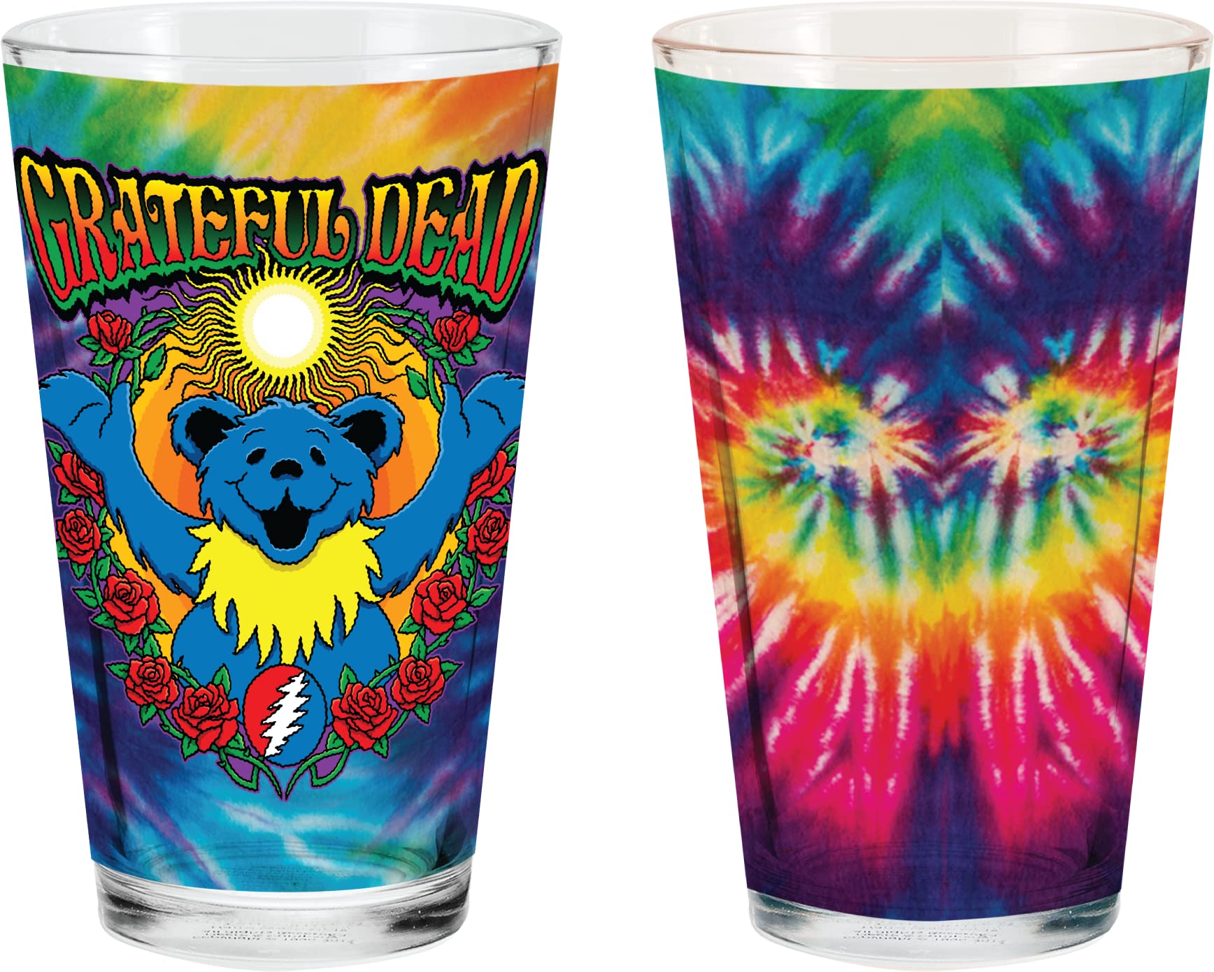 Bioworld Grateful Dead Dancing Bear 16 oz Glass