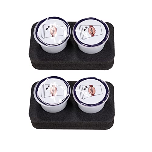 Polar Whale Hotel Hospitality Coffee Pod Storage Organizer 2 Piece Multi-Pack Tray Holder Waterproof Washable Bed and Breakfast Drawer Insert Holds 2 Pods Each Compatible with Keurig K-Cup 2 Pc Set