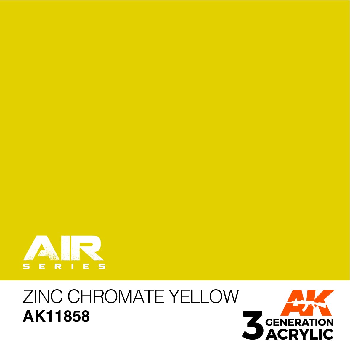 AK Acrylics 3Gen Aircraft AK11858 Zinc Chromate Yellow (17ml)