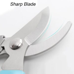 Curve Gardening Scissor with Sharp Stainless Steel Blade Garden Shears for Cutting Flowers Trimming Plants of Yard Florist Flower Rose Herb Hedge Bonsai and Fruits Picking