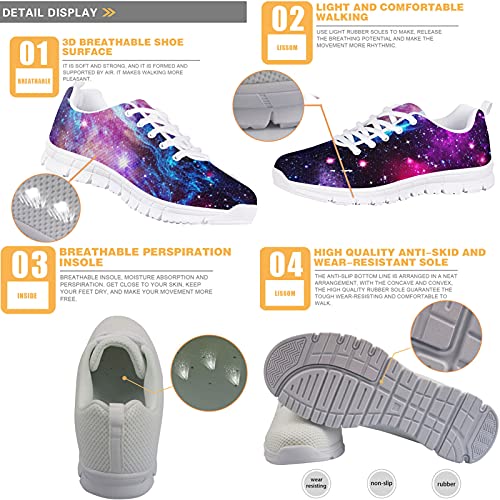 Wanyint Hibiscus Plumeria Flower Print Training Shoes Tropical Palm Leaves Casual Fashion Sneakers Travel Outdoor Slip-on Women's Running Shoes Slip-on Athletic Shoes Sport Shoes