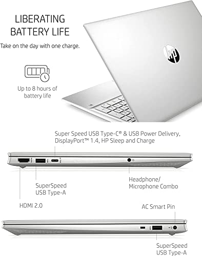 HP 2023 Pavilion 15.6" FHD Micro-Edge IPS Display Laptop 4-Core Intel i7-1165G7 Iris Xe Graphics 32GB DDR4 512GB NVMe SSD HDMI2.0 WiFi AX USB-C Long Battery Windows 11 Pro w/RE Accessories