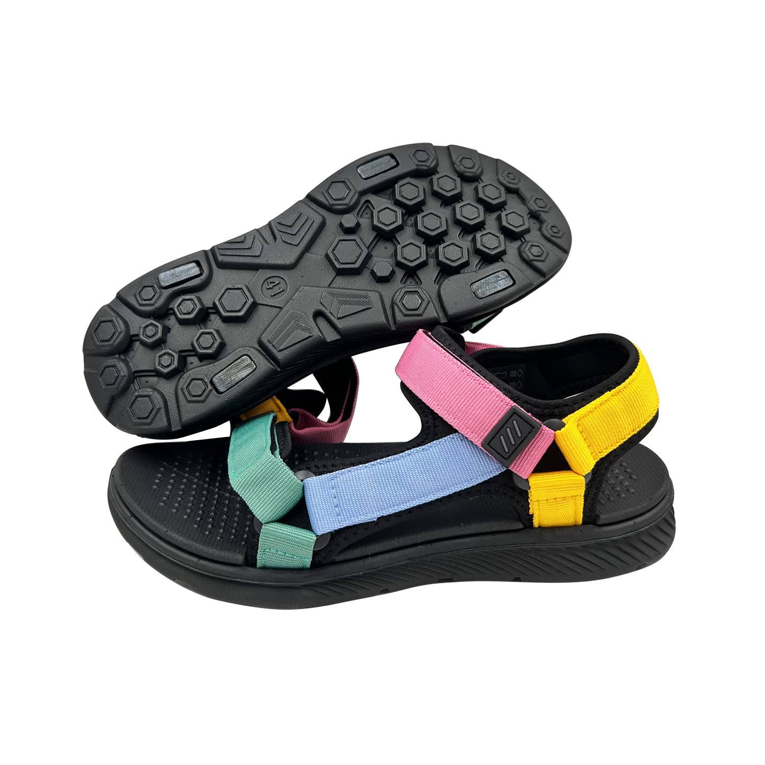 Yyds iPace Womens Summer Flat Sandals Multi-Color Size 8