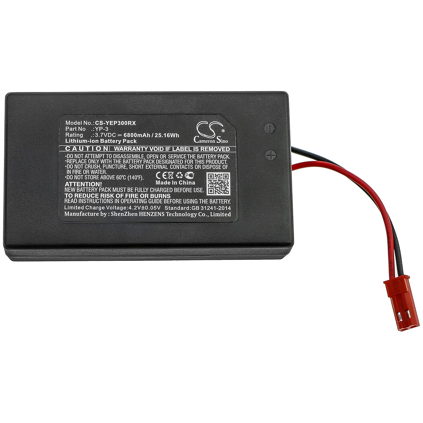 SHINEAR 6800mAh Battery Replacement for YUNEEC YP-3 Blade Q500 ST10 ST10+ Chroma Ground Station ST10 Chroma Ground Station YP-3 (3.7V)