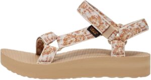 teva women's midform universal sandal, pampas cashew, 9