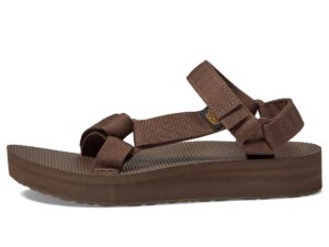 teva women's midform universal sandal, rainforest brown, 11