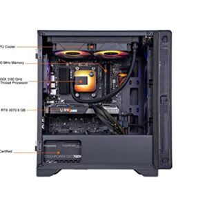 ZOTAC Gaming MEK Hero G1 A5837 Liquid Cooling Gaming PC Desktop AMD Ryzen 7 5800X, GeForce RTX 3070 8GB, 16GB 3200MHz DDR4, 1TB M.2 NVMe SSD, 1TB HDD, WiFi + Bluetooth - ‎GH3070A5800X01BL-U-W2B