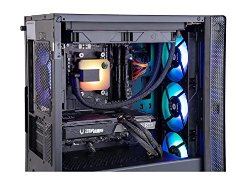 ZOTAC Gaming MEK Hero G1 A5837 Liquid Cooling Gaming PC Desktop AMD Ryzen 7 5800X, GeForce RTX 3070 8GB, 16GB 3200MHz DDR4, 1TB M.2 NVMe SSD, 1TB HDD, WiFi + Bluetooth - ‎GH3070A5800X01BL-U-W2B