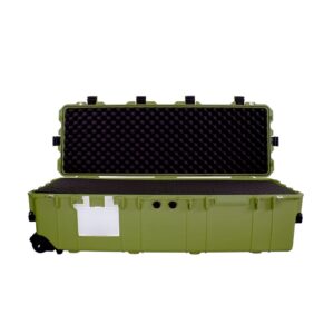 Eylar XXL 44 Inch Deep Heavy Transport Roller Gear, Camera, Tools, Equipment Hard Case Waterproof w/Foam Black (Green)