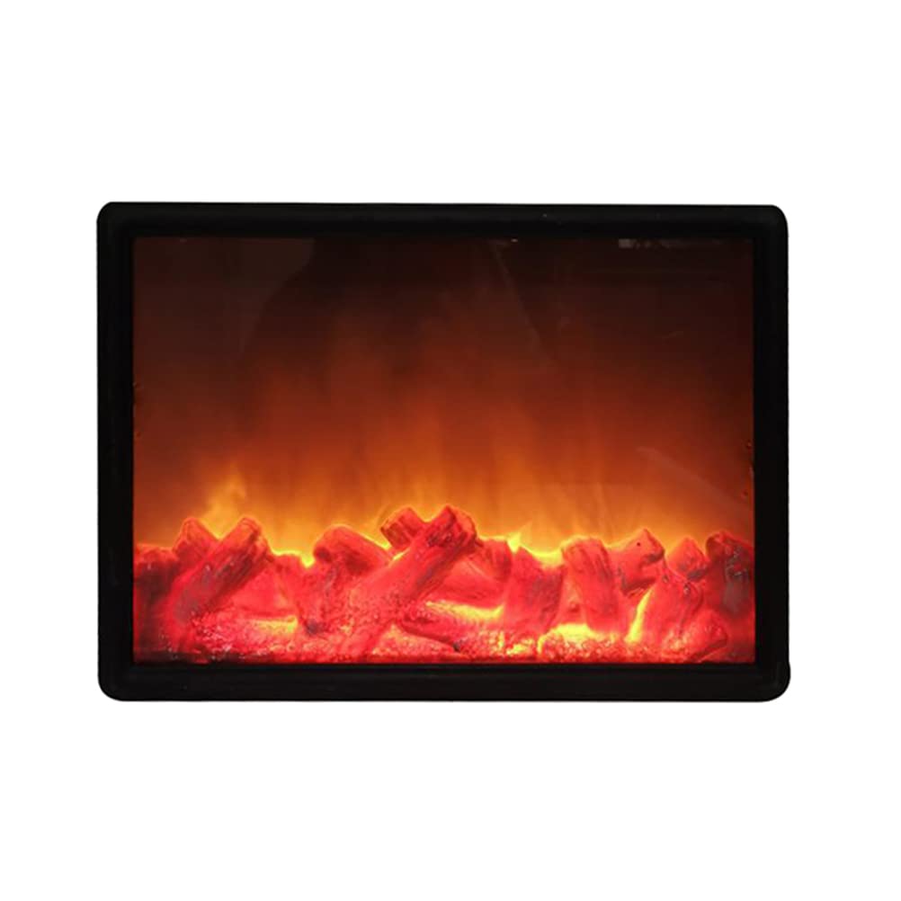 Lseqow Fireplace LED Light, Battery Powered or USB Charging, Realistic Flame Effect, Wide Application, Decorative Flame Lamp, Retro Style, 30*21*7.8CM