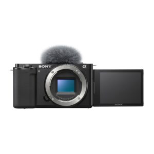 Sony Alpha ZV-E10 APS-C Interchangeable Lens Mirrorless Vlog Camera Body (Black) Content Creator's Bundle (8 Items)