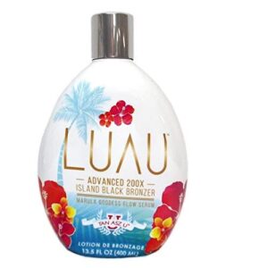 tan asz u luau advanced 200x island black bronzer tanning lotion