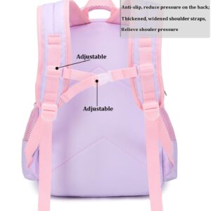 JIANYA Girls Backpack for School Kids Bookbag Kindergarten Elementary Backpack Lunch Box Set