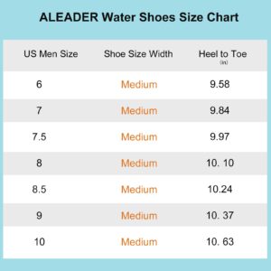 ALEADER Womens Water Shoes, Slip on Beach Walking Aqua Shoes Grey 8 B(M) US