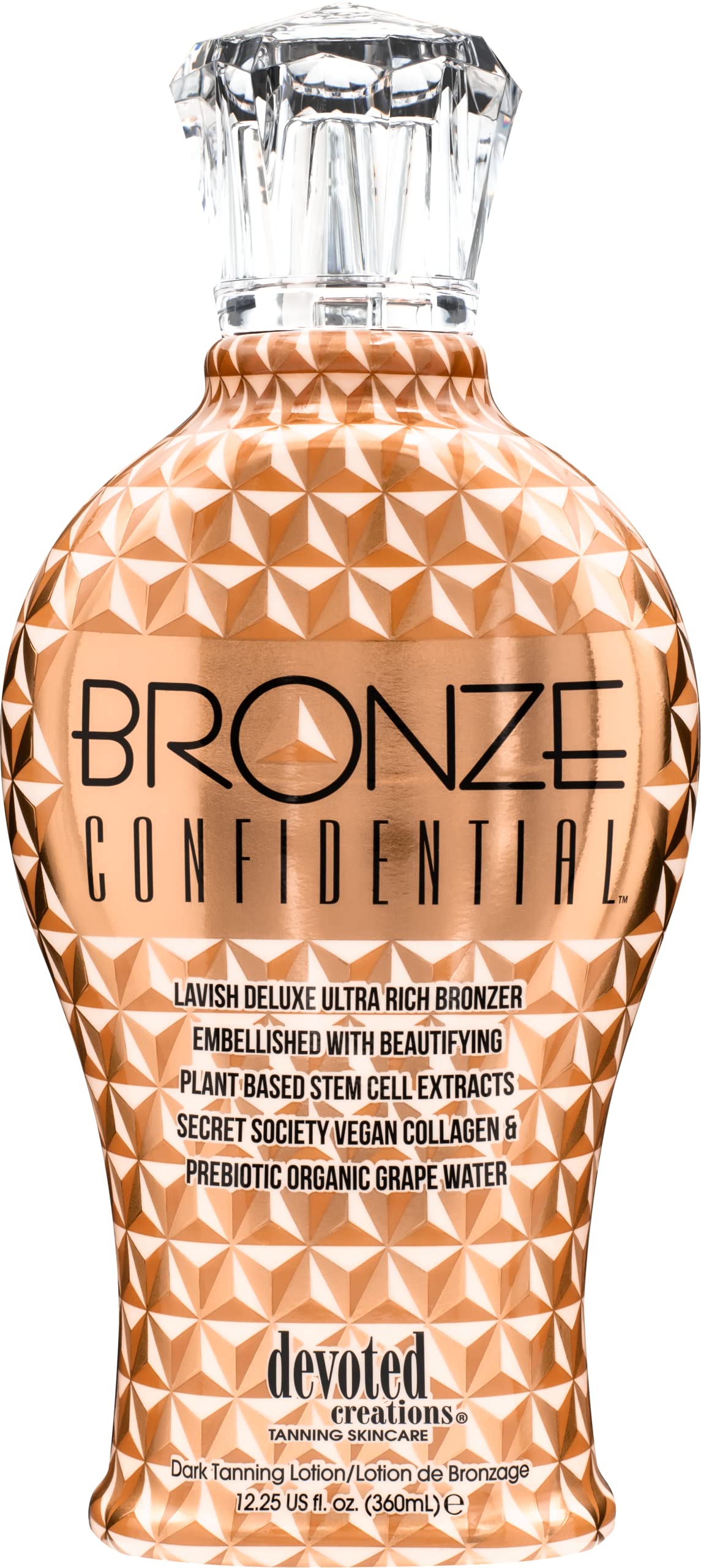 Devoted Creations Bronze Confidential - Lavish Deluxe Ultra Rich Bronzer Dark Tanning Lotion 12.25 oz.