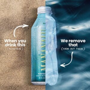 Mananalu Pure Water, Purified Water with Electrolytes in a BPA Free, Eco-Friendly, and Infinitely Recyclable 16 oz. Resealable Aluminum Bottle (12-Pack)