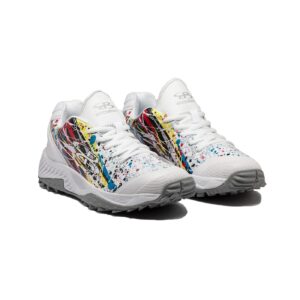 Boombah Women's Dart Splash Turf White/Gray/Cyan/Magenta - Size 10.5