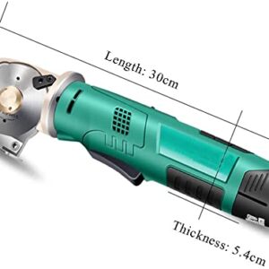 MXBAOHENG Electric Rotary Cutter Cordless Electric Scissor Rechargeable Fabric Shear for Cloth/Paper/Carpet/Leather Cutting Thickness ≤2.5cm (2 Batteries)