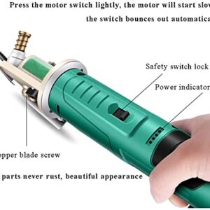 MXBAOHENG Electric Rotary Cutter Cordless Electric Scissor Rechargeable Fabric Shear for Cloth/Paper/Carpet/Leather Cutting Thickness ≤2.5cm (2 Batteries)