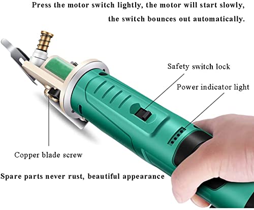 MXBAOHENG Electric Rotary Cutter Cordless Electric Scissor Rechargeable Fabric Shear for Cloth/Paper/Carpet/Leather Cutting Thickness ≤2.5cm (2 Batteries)