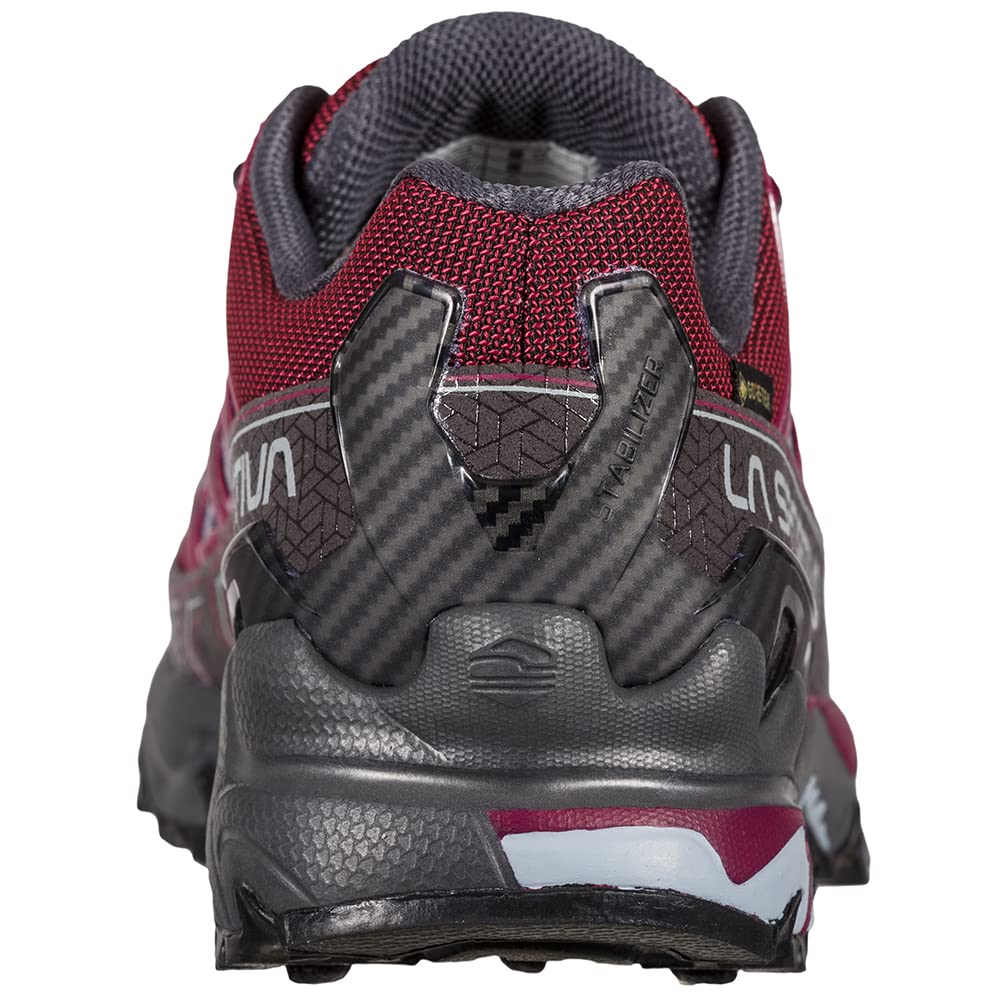 La Sportiva Womens Ultra Raptor II Trail Running Shoes, Red Plum/Carbon, 8 Wide