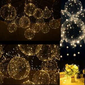 Light up led balloons (warm white-12 sets with battery)