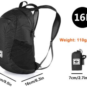 Peicees Lightweight Packable Backpack for Women Men Waterproof Foldable Daypack Bag Collapsible Small Backpack 16 L for Travel Hiking