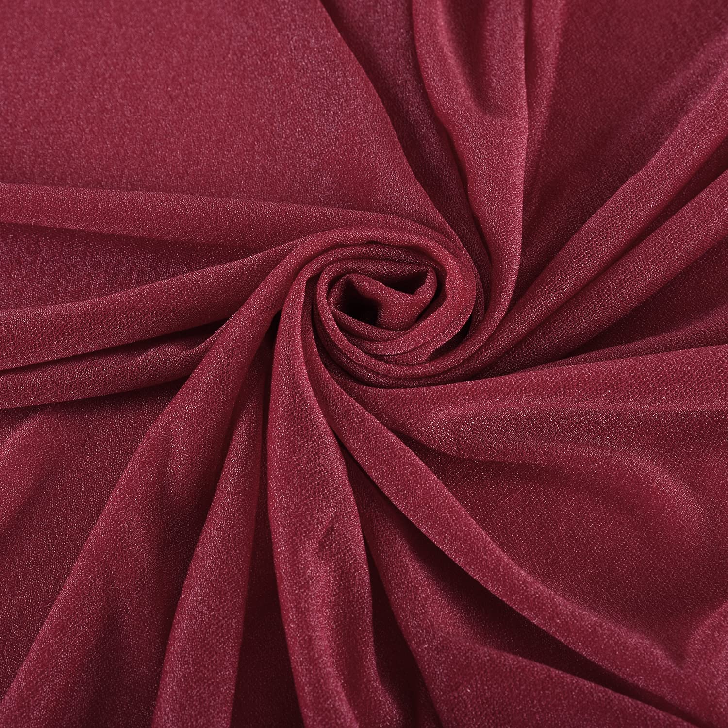 Wedding Arch Draping Fabric, 2 Panels Burgundy Sheer Backdrop Curtain Tulle Fabric Drapery for Arbor Wedding Archway Ceremony Party Ceiling Decor Backdrop