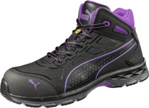 puma safety stepper mid wns astm eh size 11 black-purple