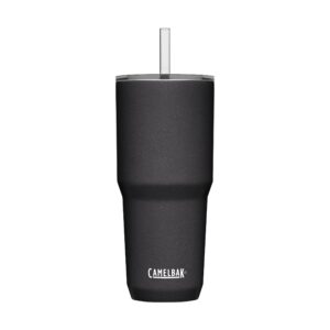 camelbak horizon straw tumbler, insulated stainless steel, 30oz, black