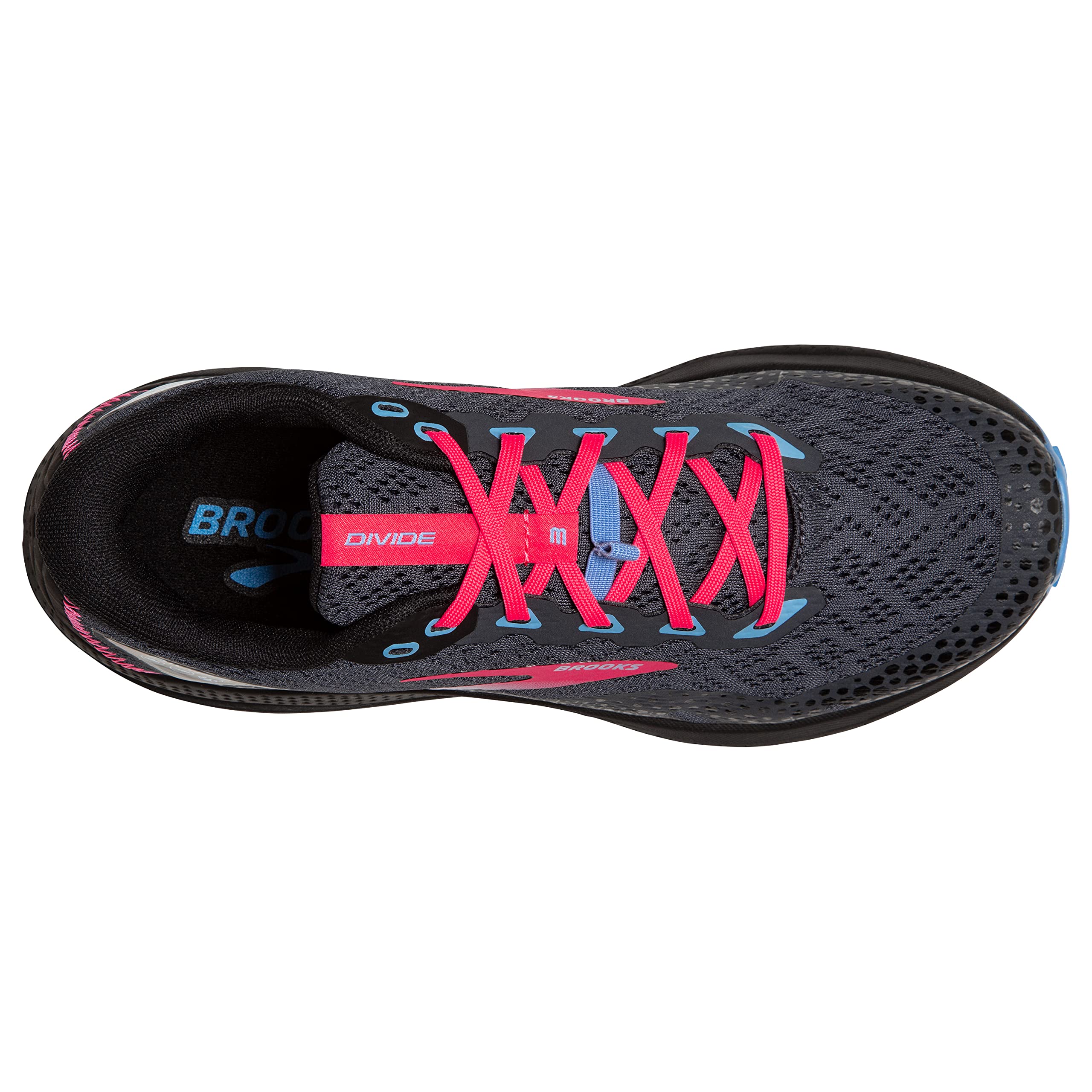 Brooks Women’s Divide 3 Trail Running Shoe - Ebony/Black/Diva Pink - 7.5 Medium