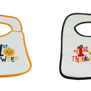 Hello Baby Wonder Halloween & Thanksgiving Bib Set - 2pk