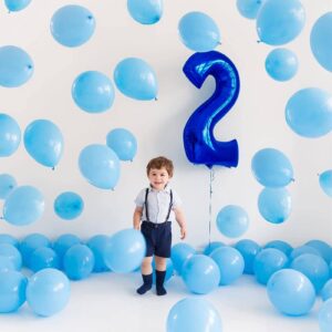 Lovoir 40 Inch Navy Blue Number 4 Balloon Large Size Jumbo Digit Mylar Foil Helium Dark Blue Balloons for Birthday Party Celebration Decorations Graduations Anniversary Baby Shower Photo Shoot