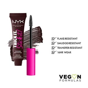 NYX PROFESSIONAL MAKEUP Thick It Stick It Thickening Brow Mascara, Eyebrow Gel - Espresso