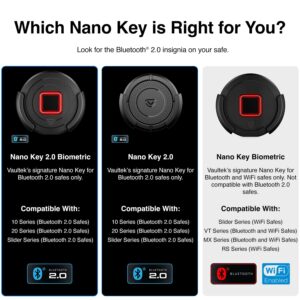 VAULTEK Nano Key Bluetooth 2.0 Fast Access Safe Remote (Compatible with Bluetooth 2.0 Safes Only)