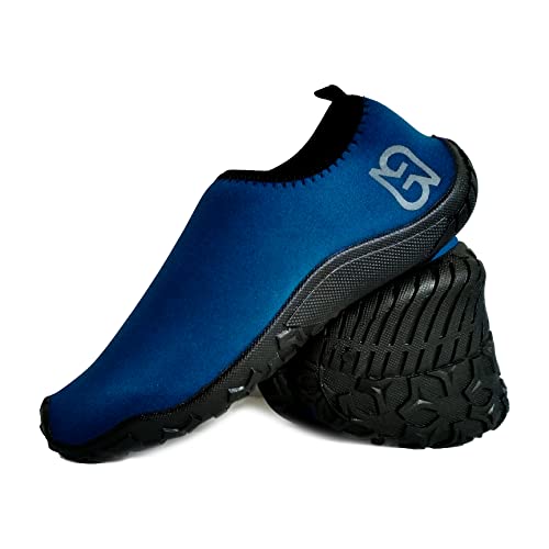 Aquaskin Water Sports Shoes Quick-Dry Barefoot Yoga Swim Beach for Women Navy Blue