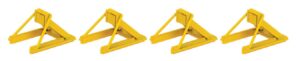 walthers ho scale assembled train track bumper 4-pack - yellow