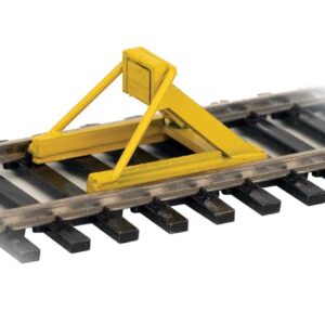 Walthers HO Scale Assembled Train Track Bumper 4-Pack - Yellow