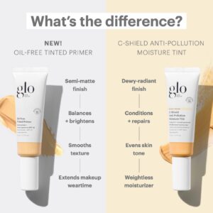 Glo Skin Beauty C-Shield Anti-Pollution Moisture Tint - Tinted Moisturizer With SPF 30 for Face, Broad Spectrum Protection & Vitamin C, 1.7 Oz (5W-Medium)