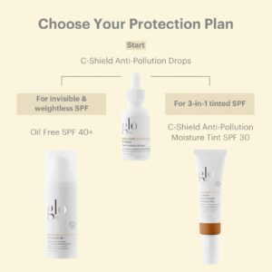 Glo Skin Beauty C-Shield Anti-Pollution Moisture Tint - Tinted Moisturizer With SPF 30 for Face, Broad Spectrum Protection & Vitamin C, 1.7 Oz (5W-Medium)