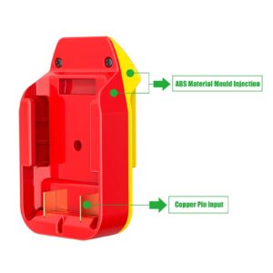 X-Adapter for DeWalt 20v MAX Cordless Tools Only Fits Craftsman V20 (NOT Old 20v) Lithium Batteries- Adapter Only Black