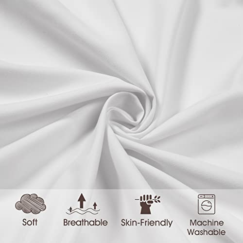 PHF Baby Changing Pad Covers for Boys Girls, 2 Pack Ultra Soft Breathable Microfiber Changing Pad Table Sheets for Most Baby Changing Pads, White & Light Grey