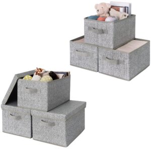 granny says bundle of 3-pack fabric storage bins & 3-pack rectangle lidless storage bins