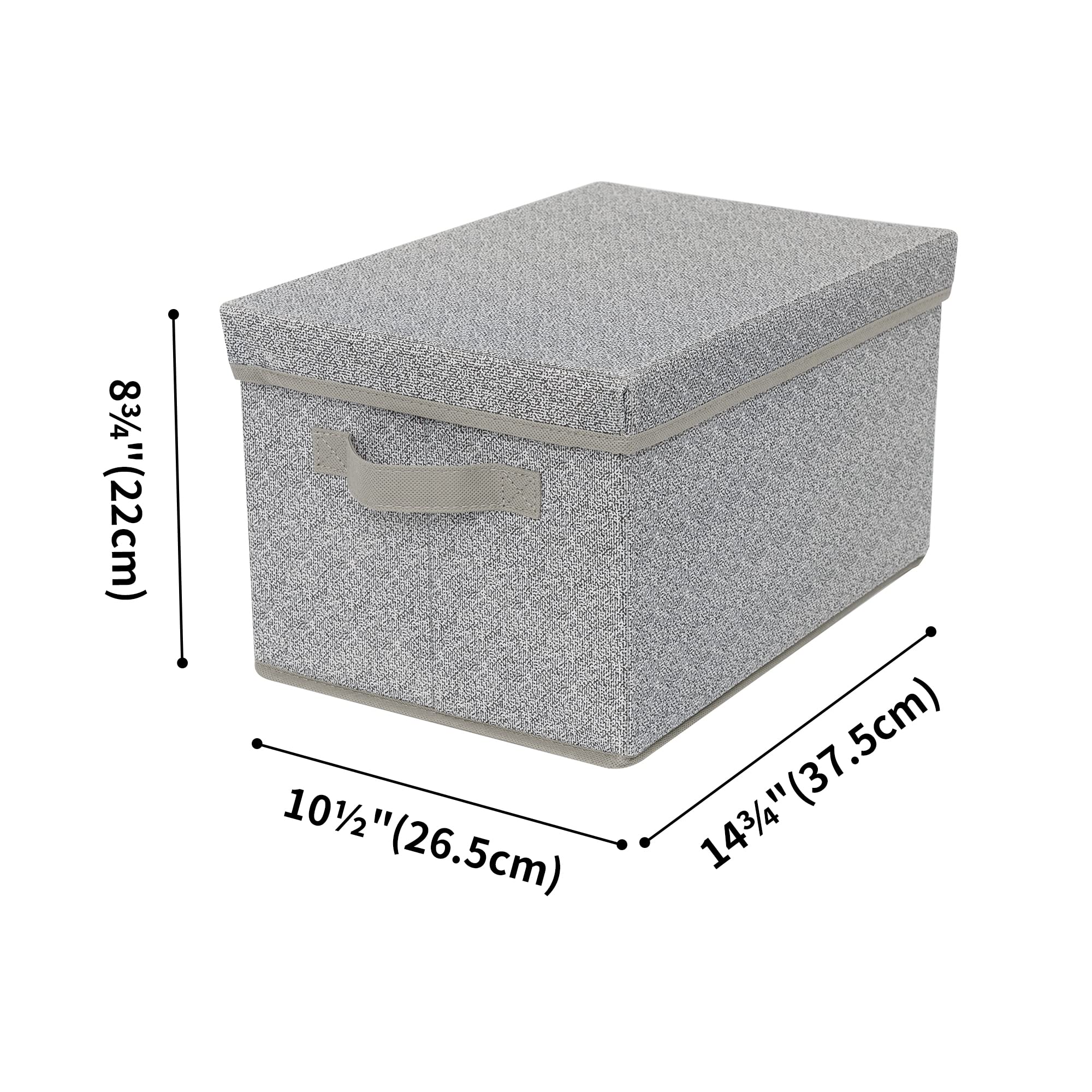 GRANNY SAYS Bundle of 3-Pack Fabric Storage Bins & 3-Pack Rectangle Lidless Storage Bins