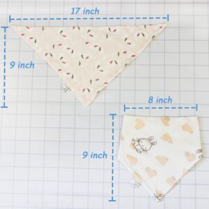 Eimmabey Organic Baby Bandana Drool Bibs ¨C Stylish Unisex Bandana Bibs Super Absorbent Bandana Drool Bibs ¨C Gentle Teething Bibs for Infants - Organic Cotton Baby Bib