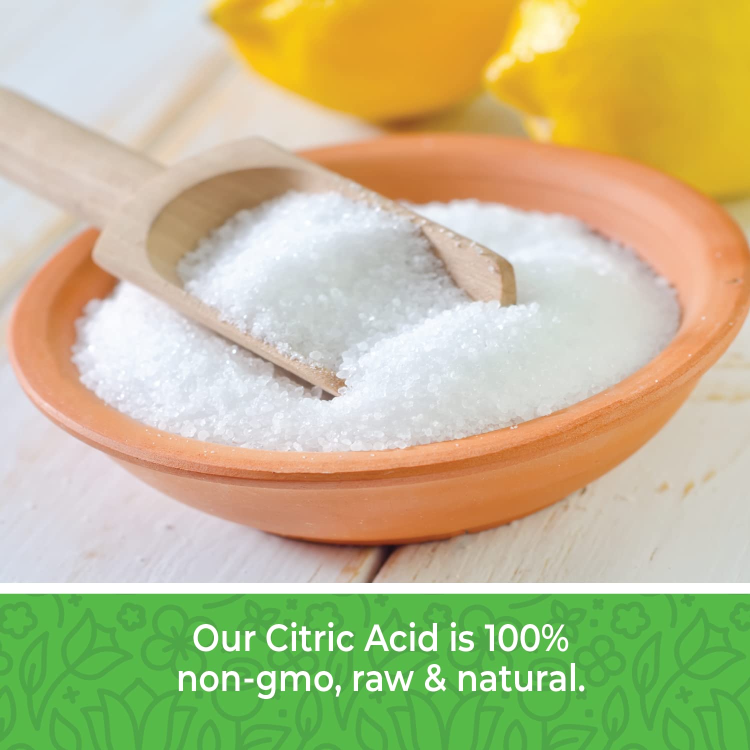 Citric Acid Powder, 2 lb. Citric Acid for Bath Bombs, Citric Acid Food Grade, Non GMO Citric Acid Bulk, Food Grade Citric Acid Powder Cleaning, Citric Acid for Cheese Making and Canning. 2 Pounds.