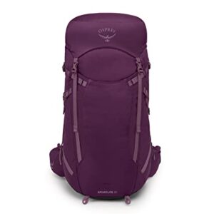 Osprey Sportlite 30L Unisex Hiking Backpack, Aubergine Purple, M/L