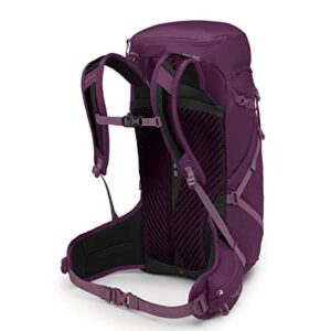 Osprey Sportlite 30L Unisex Hiking Backpack, Aubergine Purple, M/L